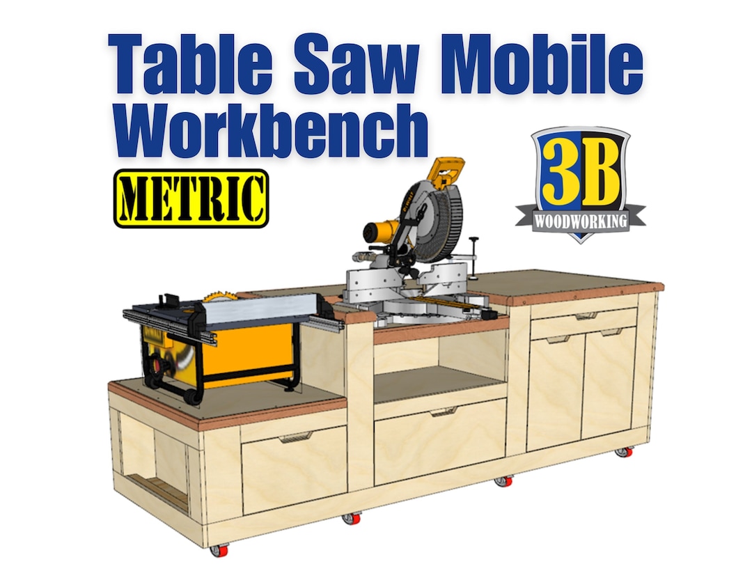 Table Saw Workbench, Miter Saw Workbench, Mobile Workbench - Digital ...
