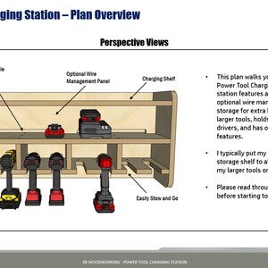 8 Slot Power Tool Charging Station - Metric Build Plans | Cordless ...