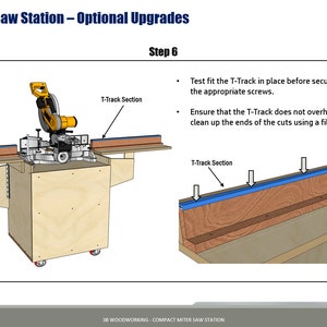 Compact Miter Saw Station Build Plans: Mobile Woodworking Plans ...