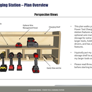 Power Tool Charging Station Build Plans: Cordless Drill Holder With CNC ...