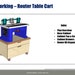 Router Table Cart Build Plans: DIY Woodworking Project (digital ...