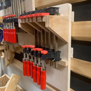 French Cleat F Style Clamp Organizer - Build Plans | Clamp Rack ...