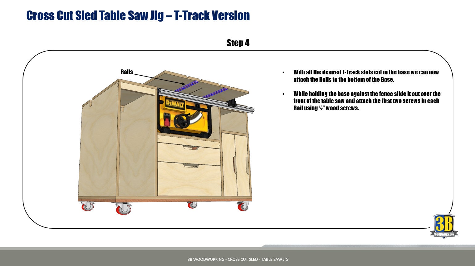 Crosscut Sled Woodworking Plans: Table Saw DIY (digital Download, CNC ...