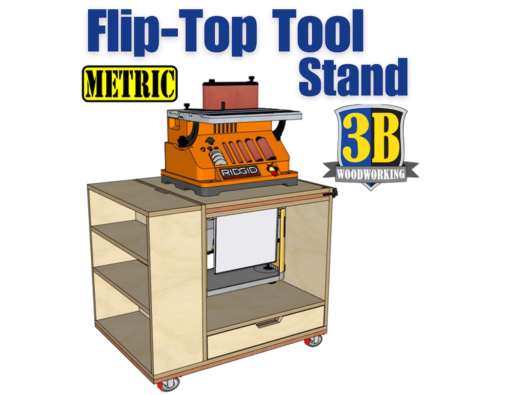 Flip Top Tool Stand Metric Build Plans: Woodworking DIY (digital ...