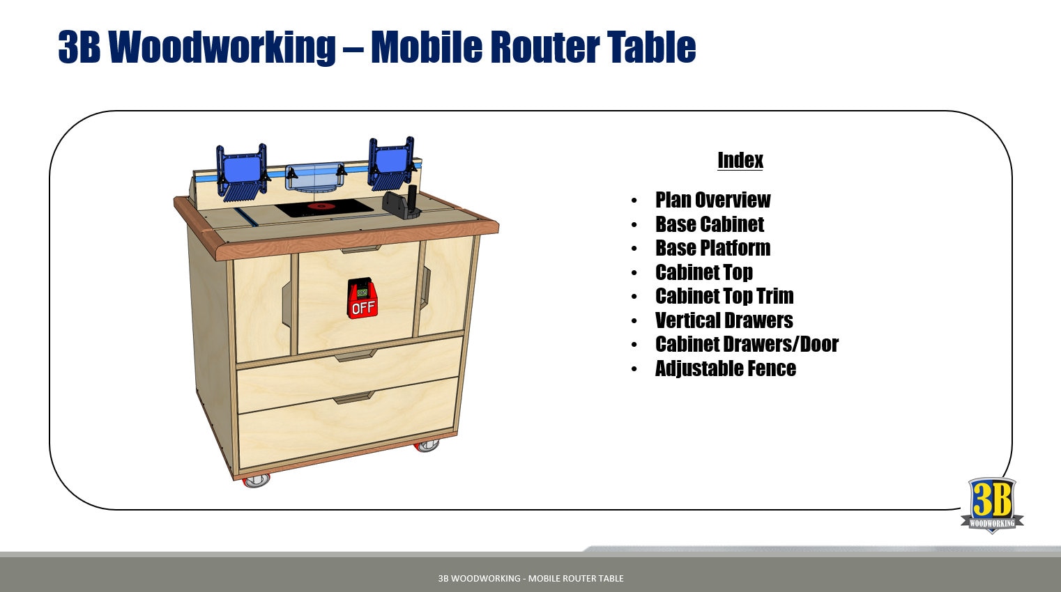 Mobile Router Table Build Plans Woodworking Plans DIY - Etsy