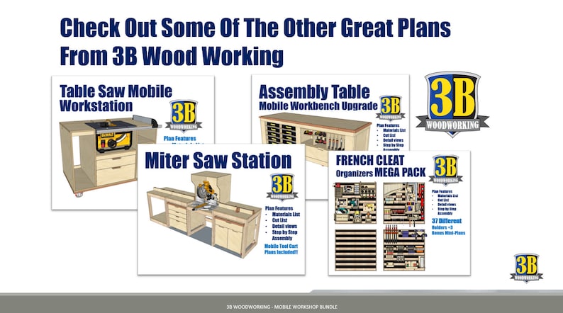 Mobile Workshop Bundle - Build Plans | Woodworking Plans - Etsy