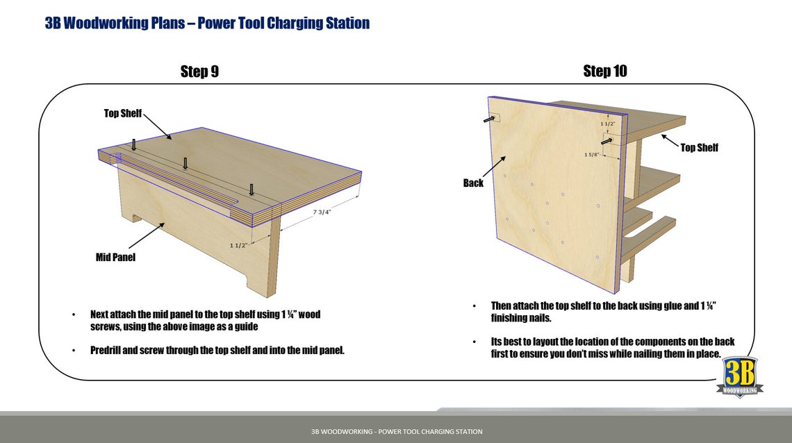 Power Tool Charging Station Build Plans: Cordless Drill Organizer (CNC ...