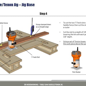 Saddle Tenon Table Saw Jig Plans: Woodworking DIY Project (digital ...