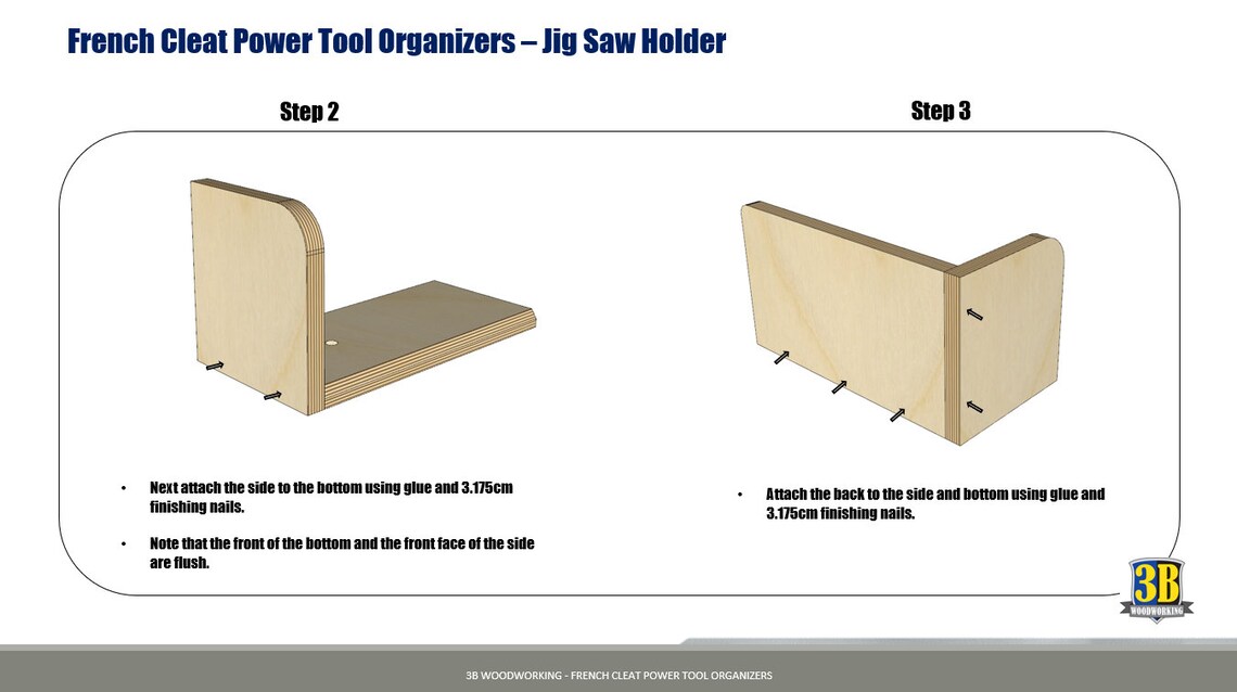 French Cleat Power Tool Organizers Metric Build Plans / - Etsy