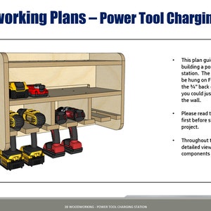 Power Tool Charging Station Build Plans: Cordless Drill Holder (CNC ...