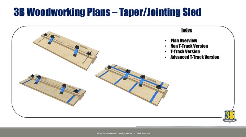 Taper & Jointing Table Saw Jig Plans: Woodworking Plans (digital ...