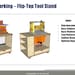 Flip Top Tool Stand Build Plans: Woodworking Shop Organization (digital ...