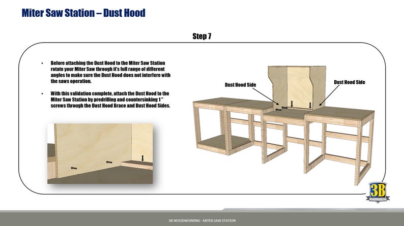 Miter Saw Station Build Plans Woodworking Plans Miter Saw - Etsy