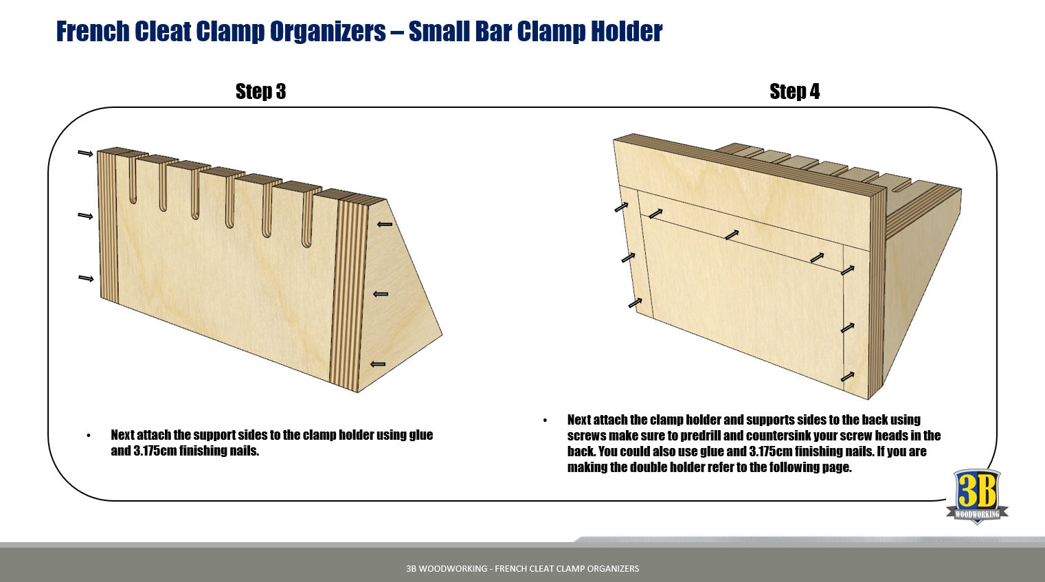 French Cleat Clamp Organizer Metric Build Plans / Instant - Etsy