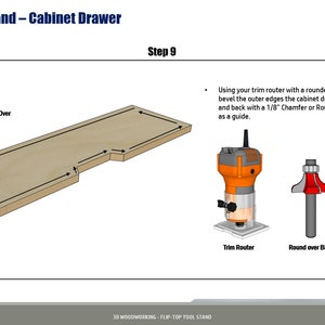 Flip Top Tool Stand Build Plans: Woodworking Shop Organization (digital ...