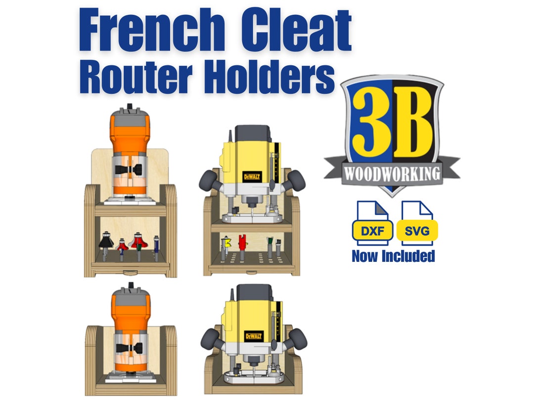 French Cleat Router Holder Build Plans: Workshop Storage (CNC Files ...