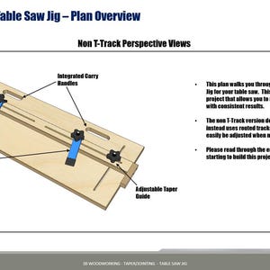 Table Saw Jig Bundle - Woodworking Plans / CNC Files / Build Plans - Etsy