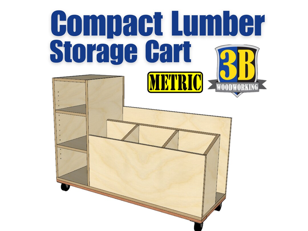 Compact Lumber Cart - Metric Woodworking Plans (digital Download) - Etsy