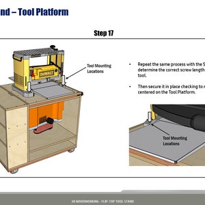 Flip Top Tool Stand Metric Build Plans: Woodworking DIY (digital ...