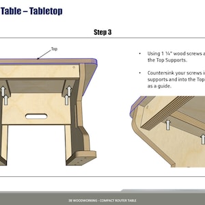 Compact Router Table Build Plans: DIY Woodworking Project (CNC Files ...