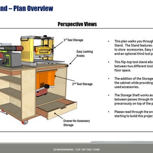Flip Top Tool Stand Metric Build Plans: Woodworking DIY (digital ...