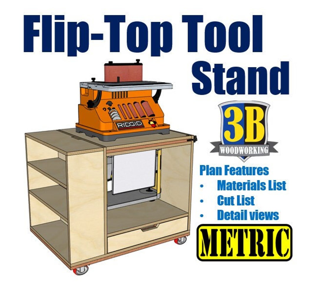 Flip Top Tool Stand Metric Build Plans Woodworking Plans - Etsy