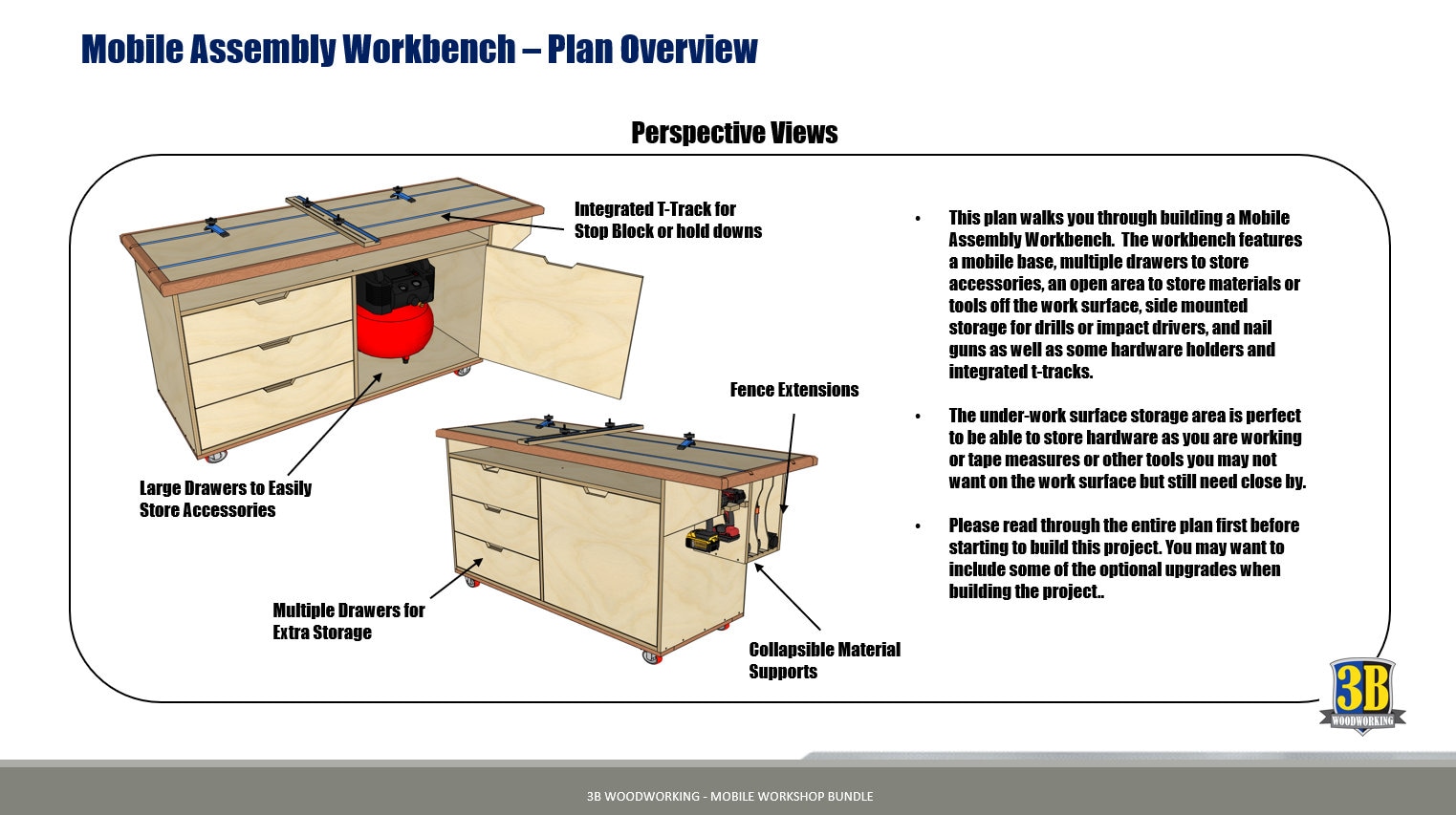 Mobile Workshop Bundle - Build Plans | Woodworking Plans - Etsy