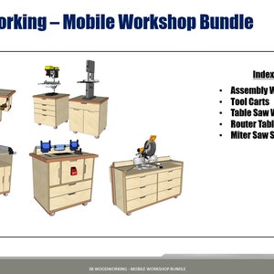 Mobile Workshop Bundle - Build Plans | Woodworking Plans - Etsy