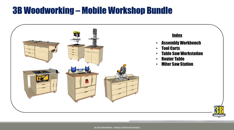 Mobile Workshop Bundle - Build Plans | Woodworking Plans - Etsy