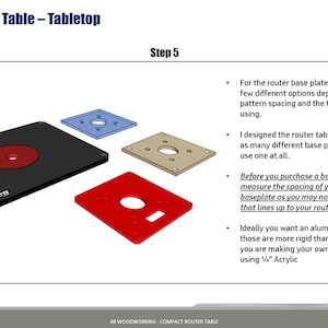 Compact Router Table Build Plans: DIY Woodworking Project (CNC Files ...