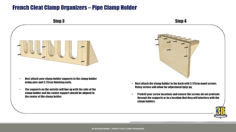 French Cleat Clamp Organizer Metric Build Plans / Instant - Etsy