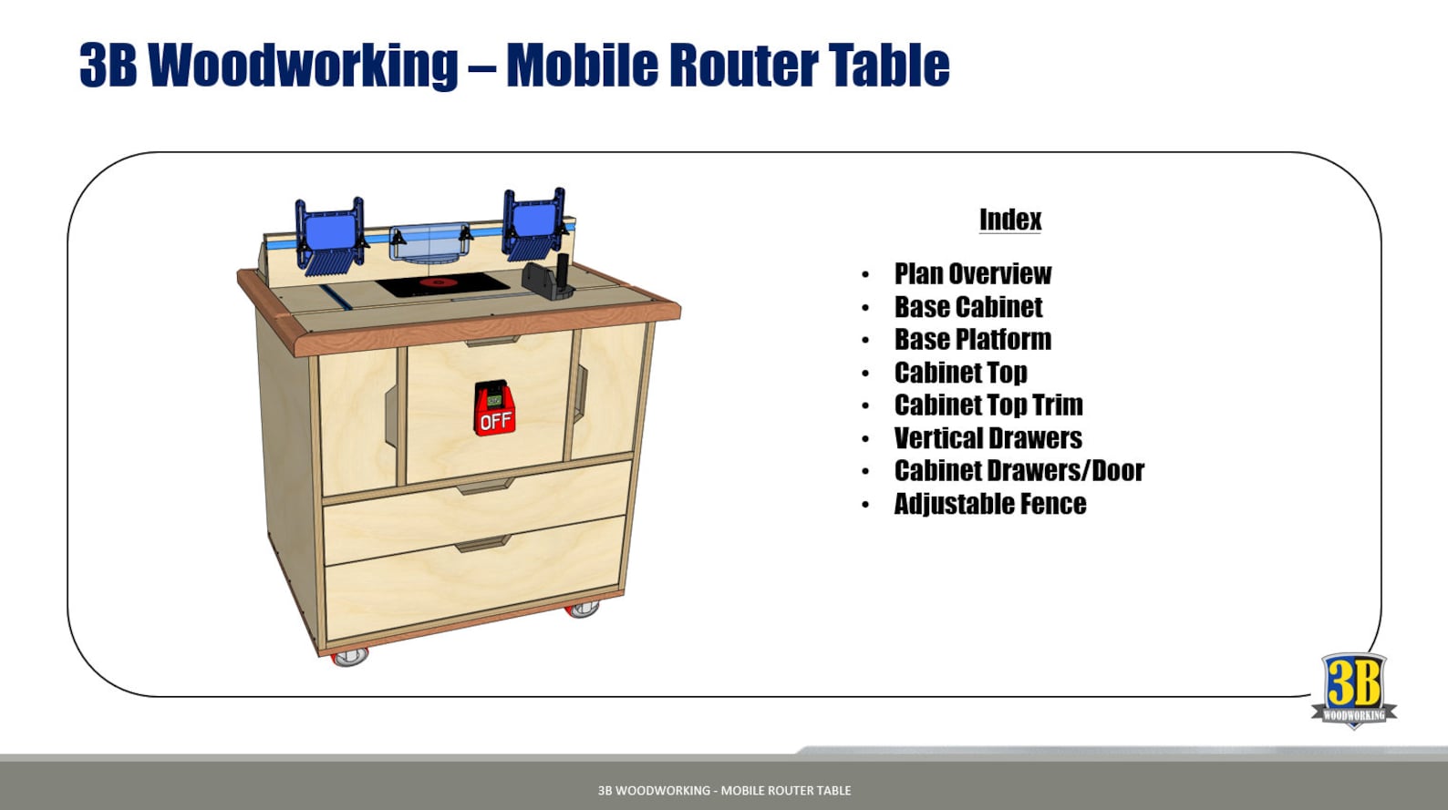 Mobile Router Table Metric Build Plans: DIY Woodworking Project ...
