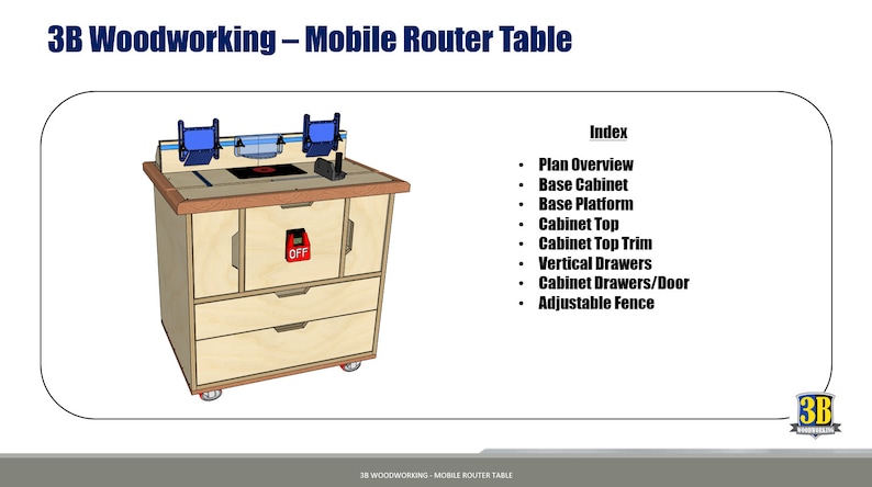 Mobile Router Table Metric Build Plans: DIY Woodworking Project ...
