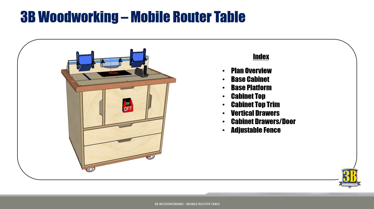 Mobile Router Table Metric Build Plans: DIY Woodworking Project ...