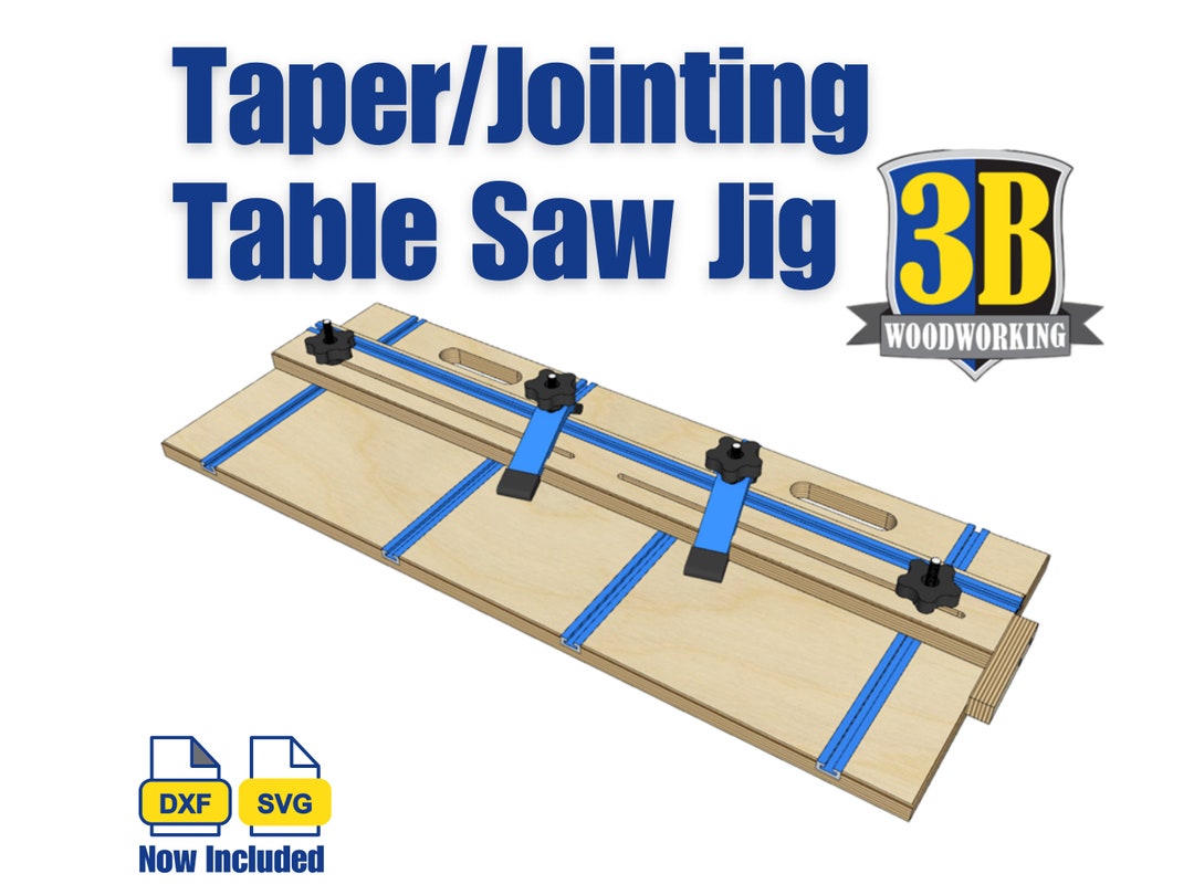 Taper & Jointing Table Saw Jig Plans: Woodworking Plans (digital ...
