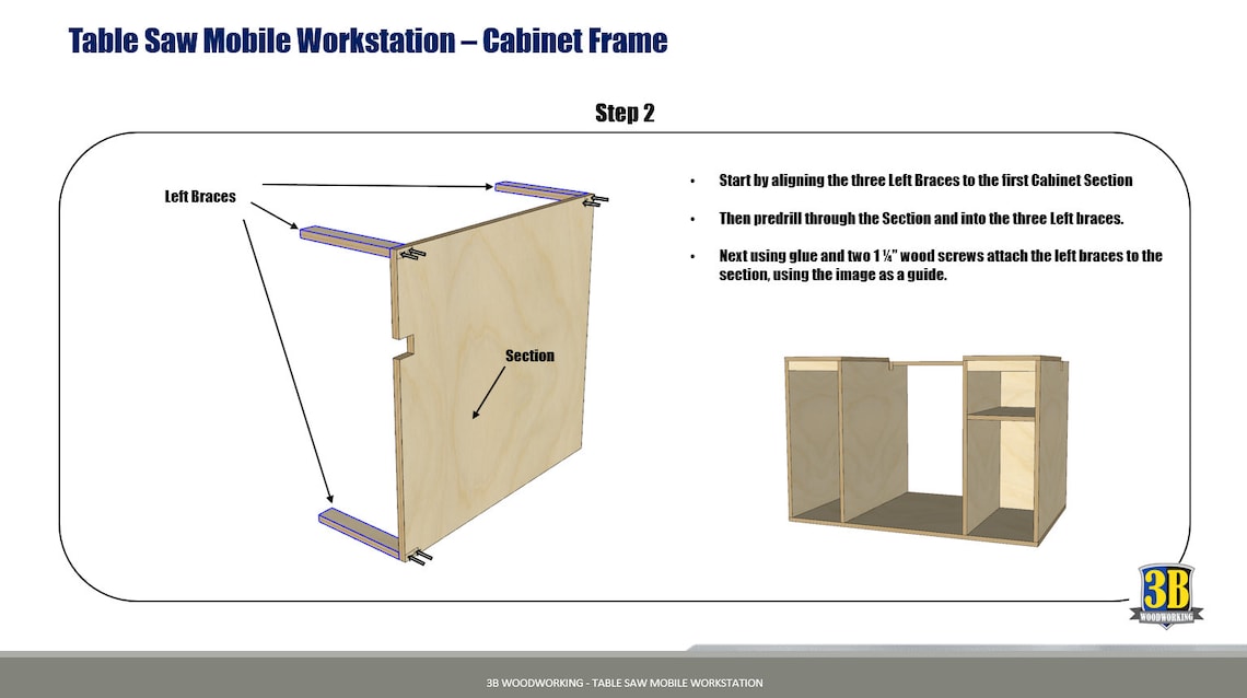 Table Saw Mobile Workstation Build Plans Woodworking - Etsy