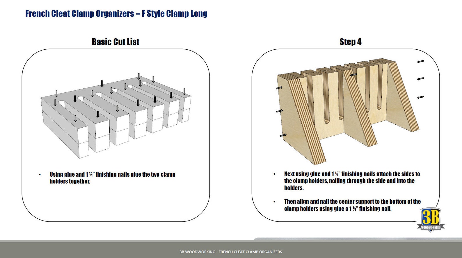French Cleat Clamp Organizer Build Plans / Instant Download ...