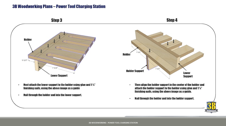 Power Tool Charging Station Build Plans: Cordless Drill Organizer (CNC ...