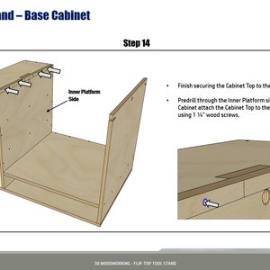 Flip Top Tool Stand Build Plans: Woodworking Shop Organization (digital ...