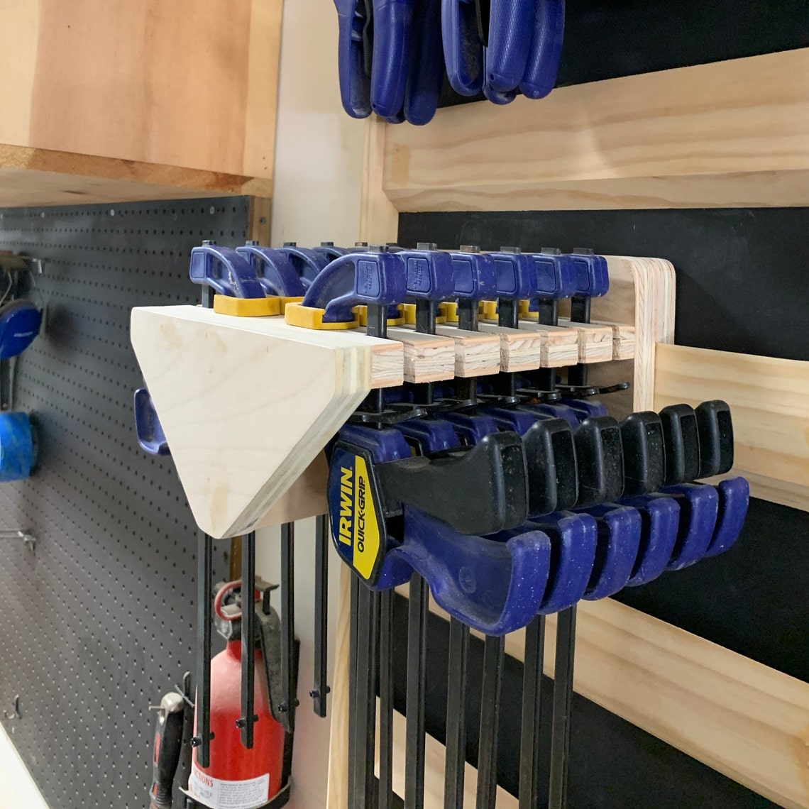 French Cleat Bar Clamp Organizer Build Plans Clamp Rack - Etsy Australia