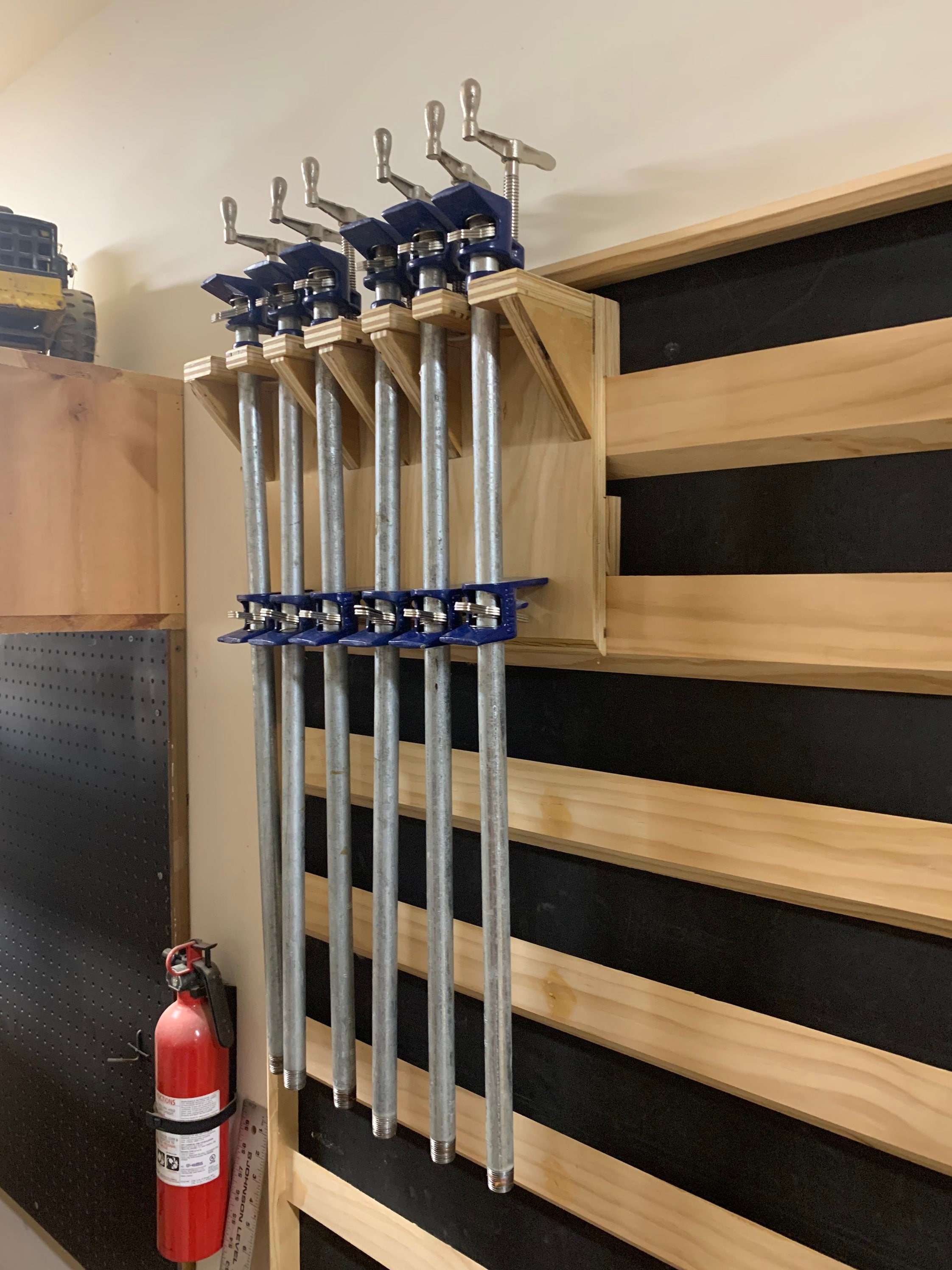 French Cleat Pipe Clamp Holder - Build Plans | Tool Storage, Clamp ...