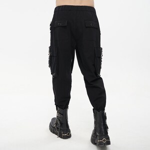 Black Ninja Joggers for Men Streetwear Fashion Dark Pants With - Etsy