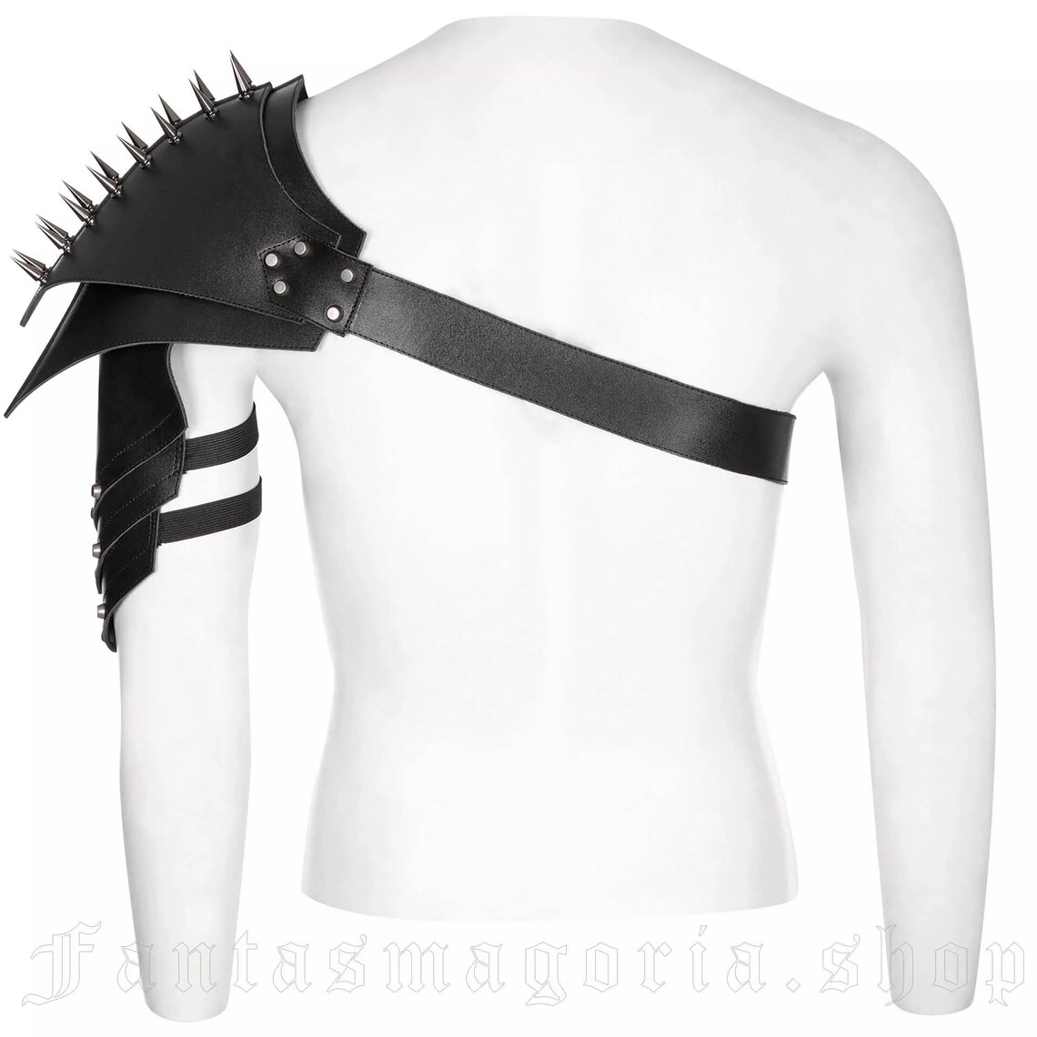 Shoulder Larp Body Leather Gladiator Spiked Harness Armor - Etsy
