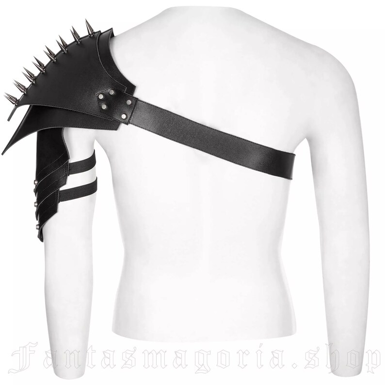 Shoulder Larp Body Leather Gladiator Spiked Harness Armor - Etsy