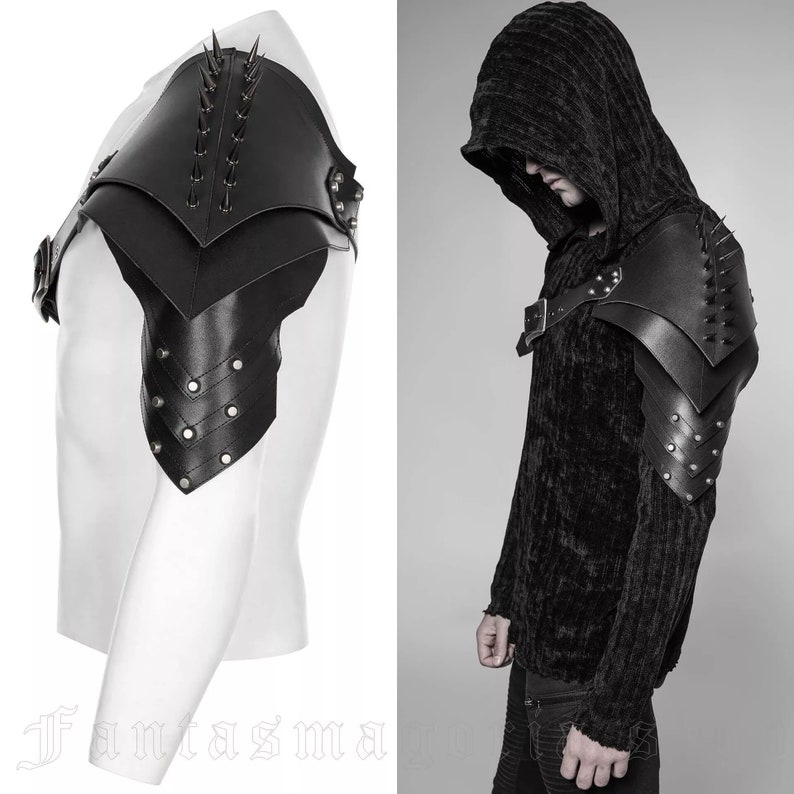 Shoulder Larp Body Leather Gladiator Spiked Harness Armor - Etsy