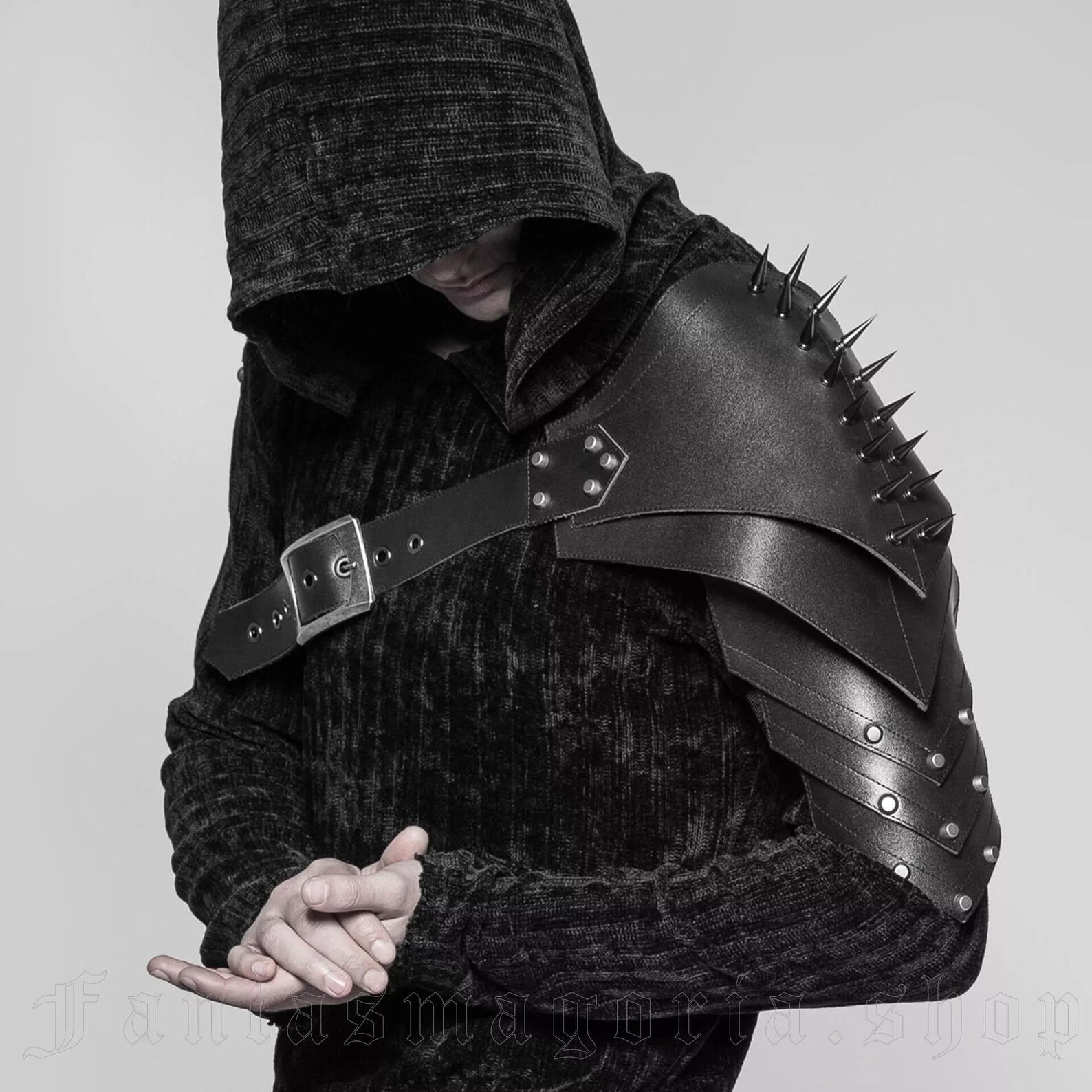 Shoulder Larp Body Leather Gladiator Spiked Harness Armor - Etsy