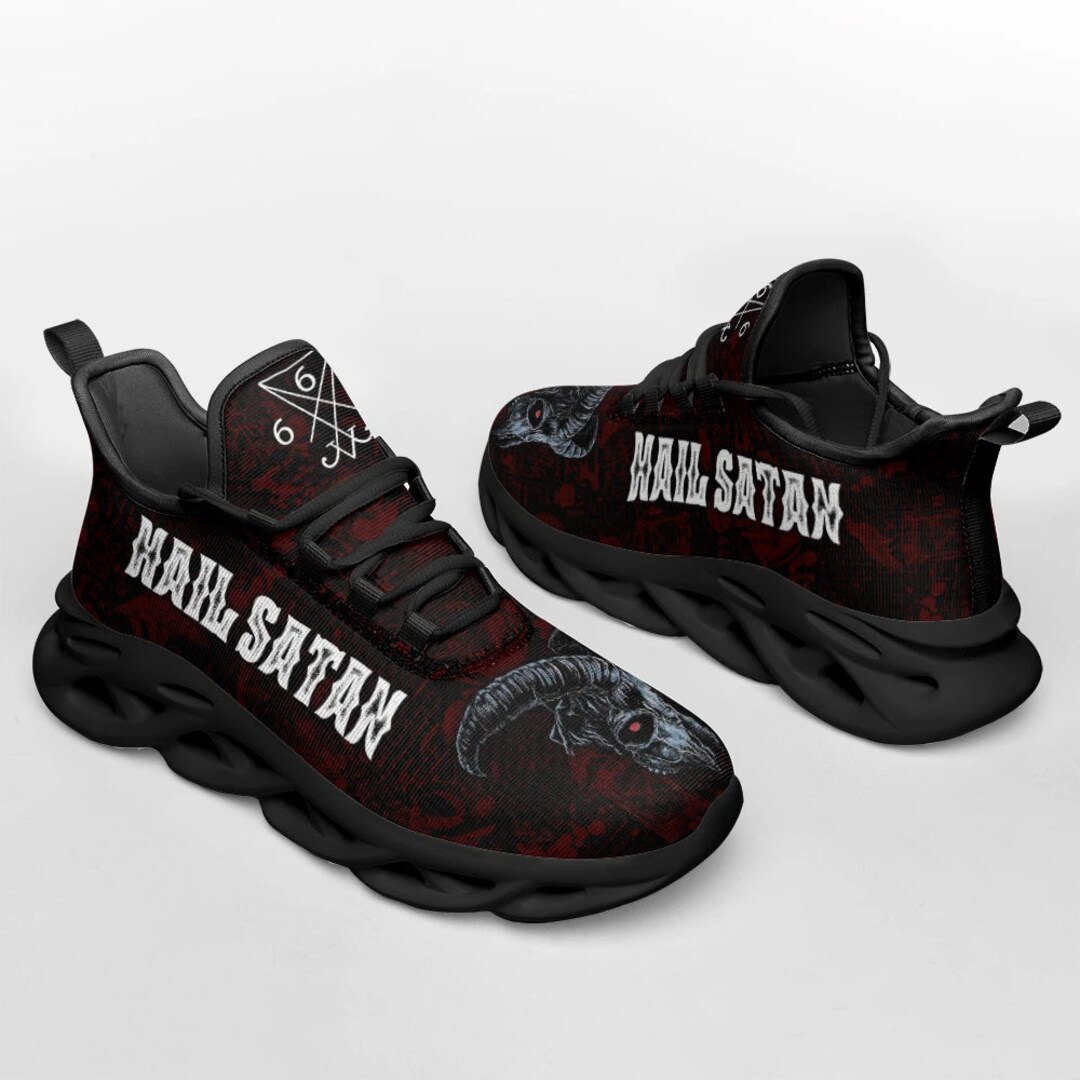 Hail Satan Max Soul Shoes - Etsy