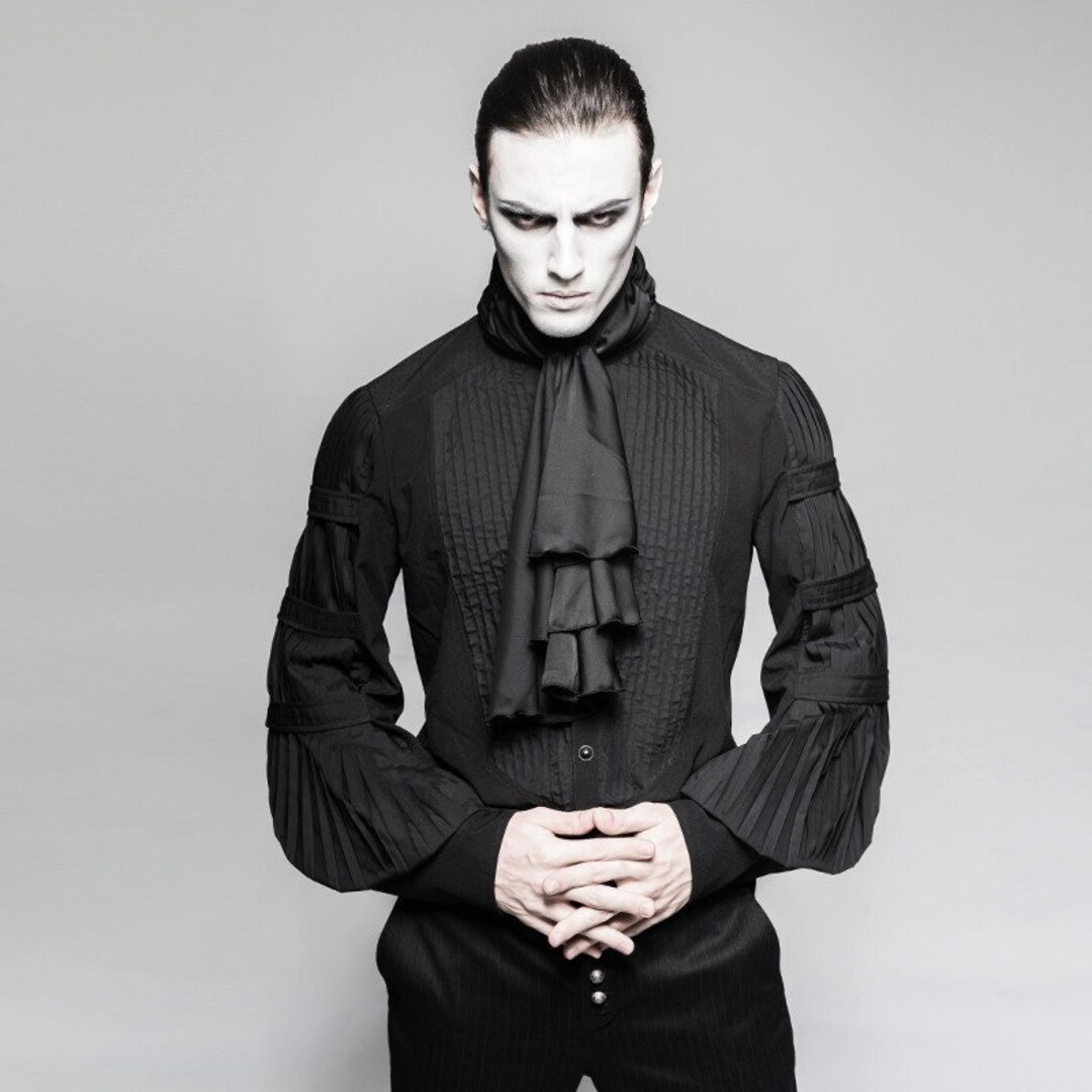 Gothic Vampire Lantern Sleeve Collar Shirt - Etsy