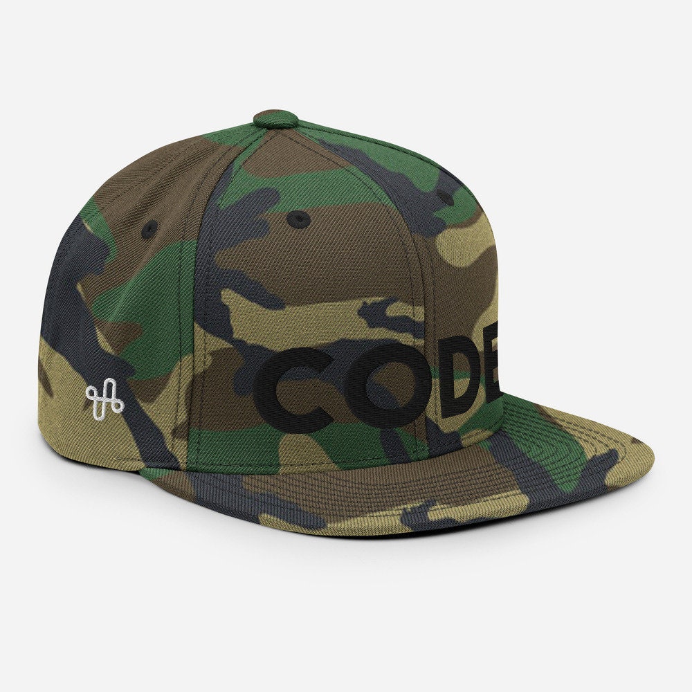 CODE 3d Embroidered Snapback Dev Hat bold Style - Etsy
