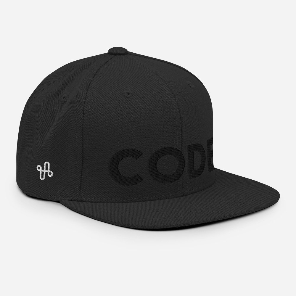 CODE 3d Embroidered Snapback Dev Hat bold Style - Etsy